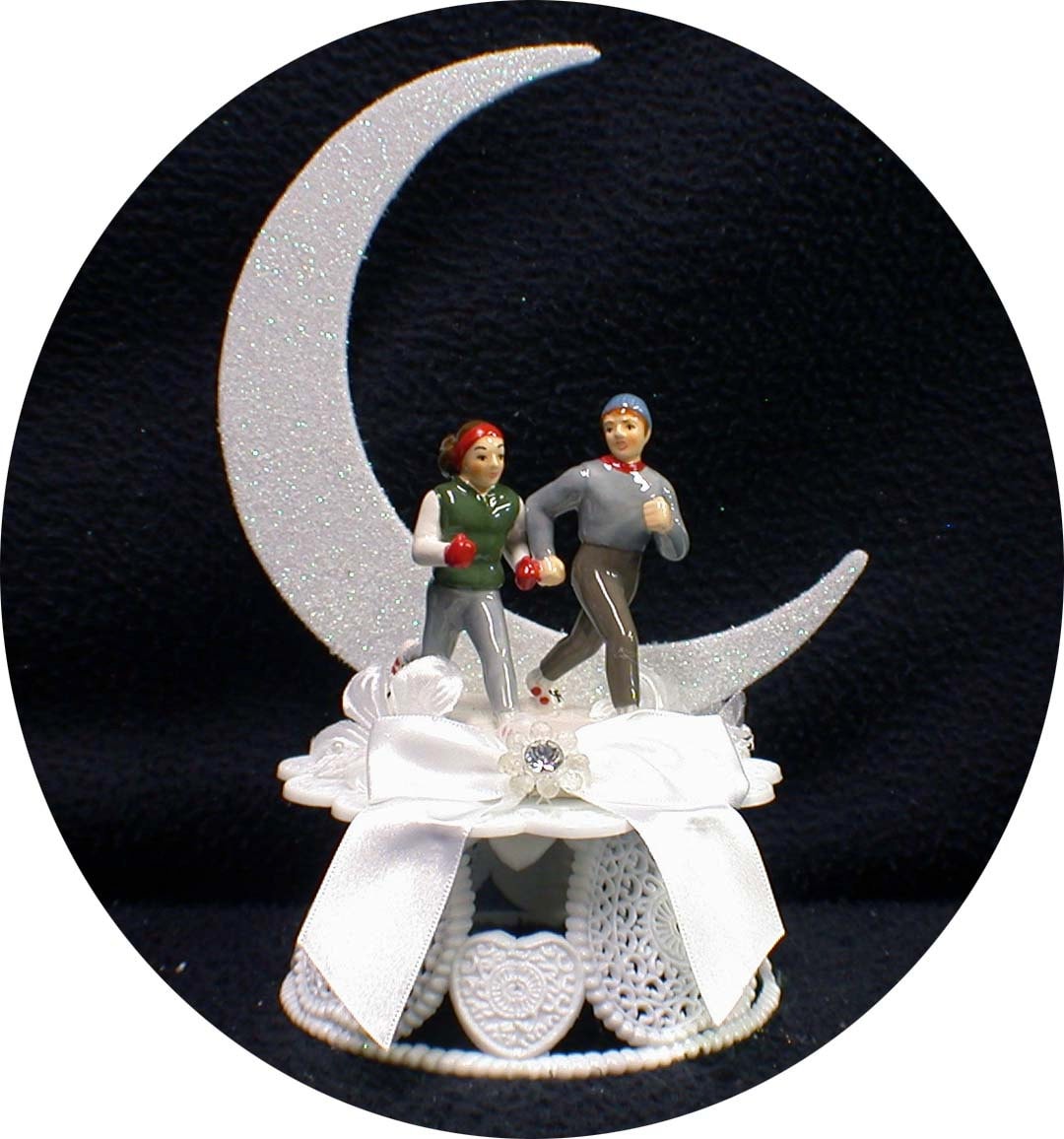 Runner Jogging YOU PICK Wedding Cake Topper OR Glasses Knife | Etsy