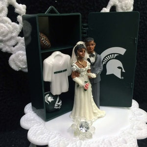 Michigan State University MSU Spartans NCAA Football Wedding Cake ...