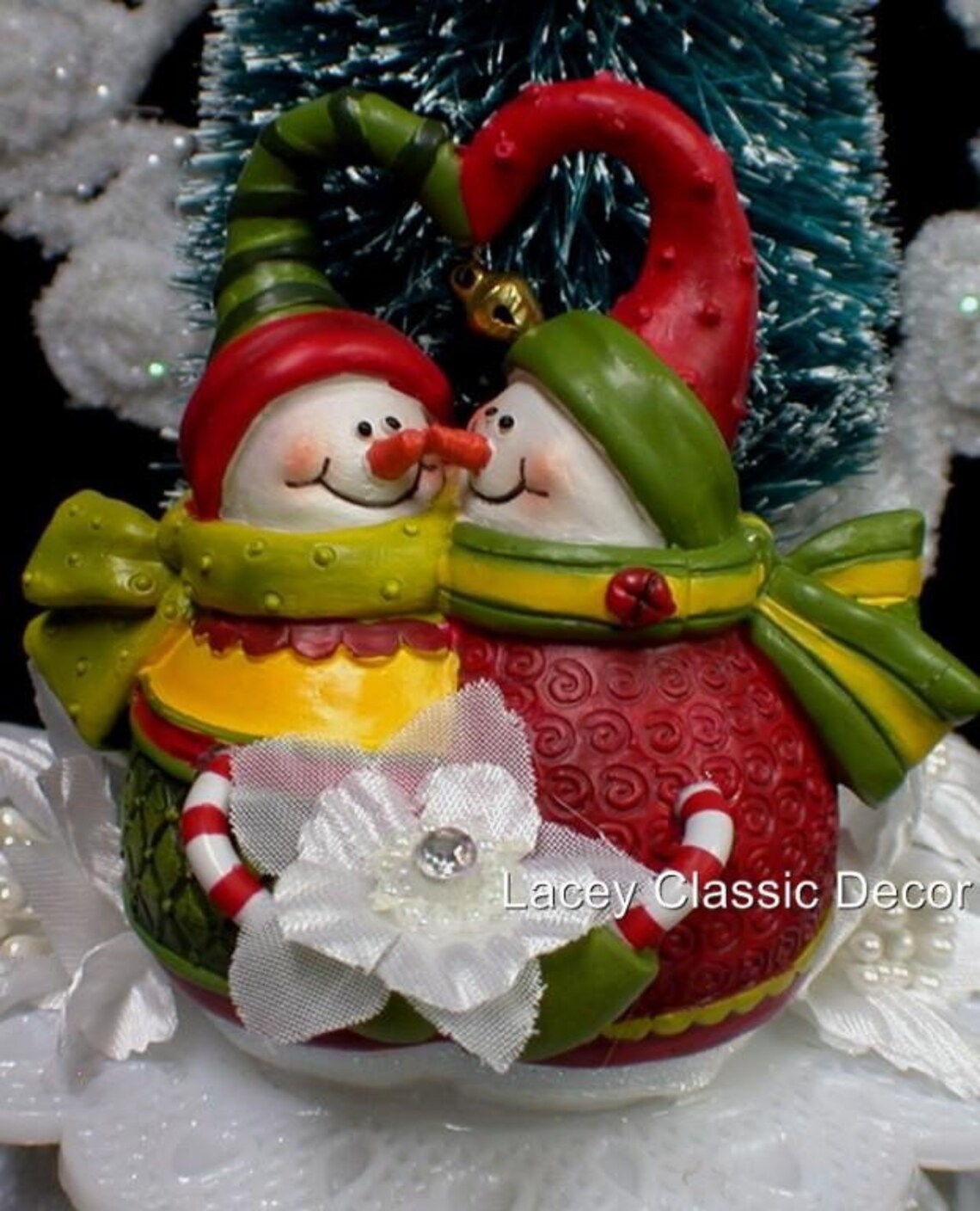 Winter Snowman Wedding Cake Topper Snow Christmas | Etsy