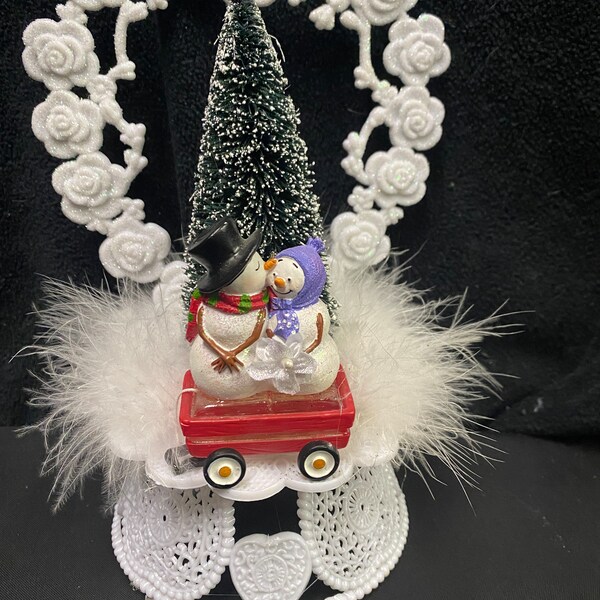 Winter Wedding Cake Topper - Etsy