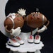 Football Lovers Ball Wedding Cake Topper Touch Down 1 Sports - Etsy