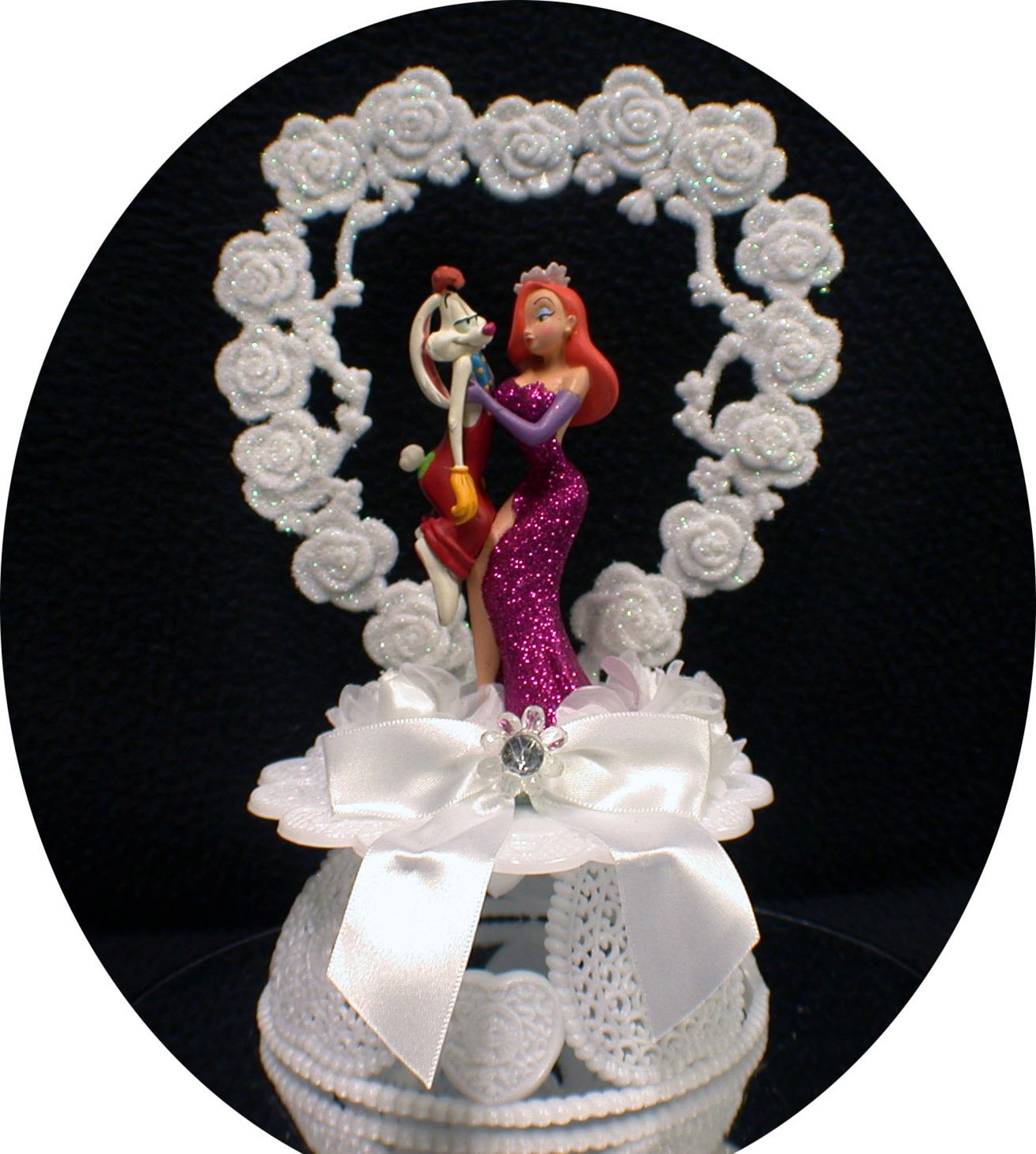 Sexy Jessica and Roger Rabbit Wedding Cake Topper Funny Looneys Tunes ...