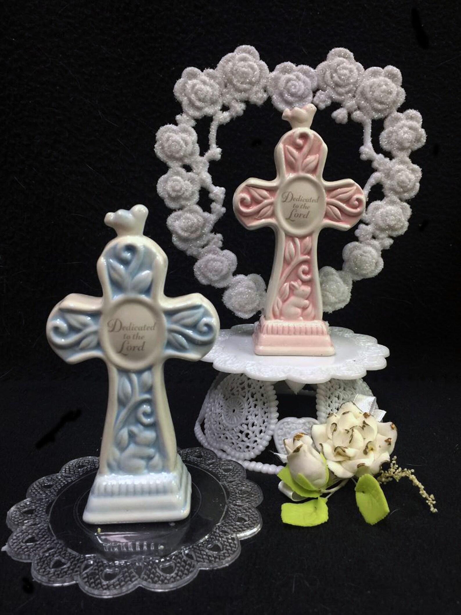 Cross Cake Topper, Christening Cake Topper Large Cross Baptism ...