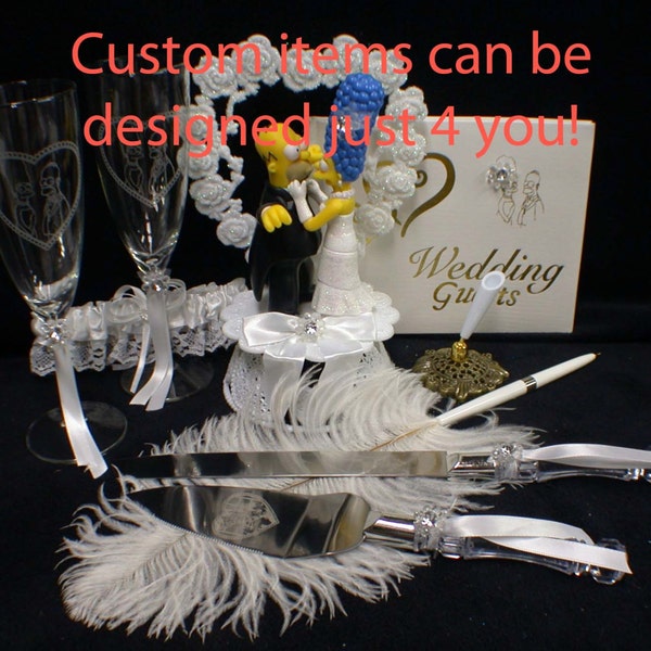 Homer Simpson Wedding Cake Topper - Etsy