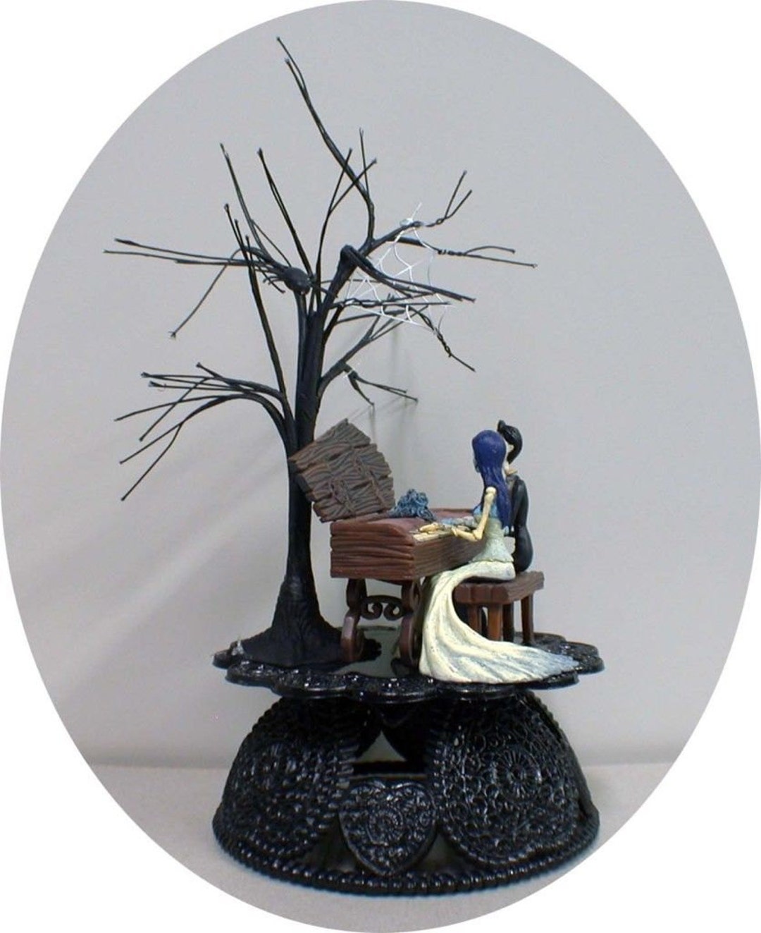 Corpse Bride & Victor Wedding Cake Topper Tim Burtons TREE Halloween ...