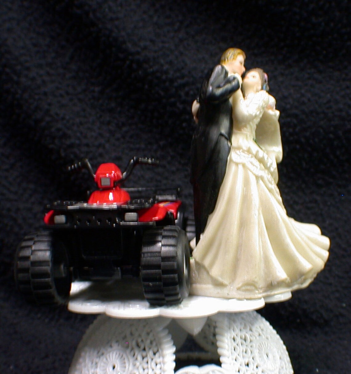 SEXY Red, Black or Blue Quad ATV off Road 4 WHEELER Wedding Cake Topper ...