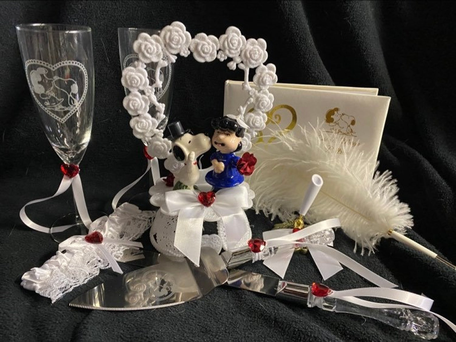 SNOOPY Dog Germs LUCY Wedding Cake Topper or Topper With Laser - Etsy