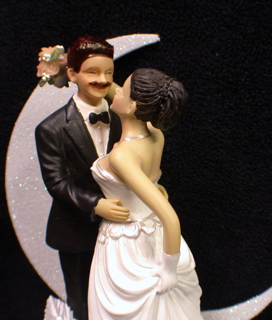 Mustache Groom YOU PICK Blond Brunette or Red Hair Bride | Etsy