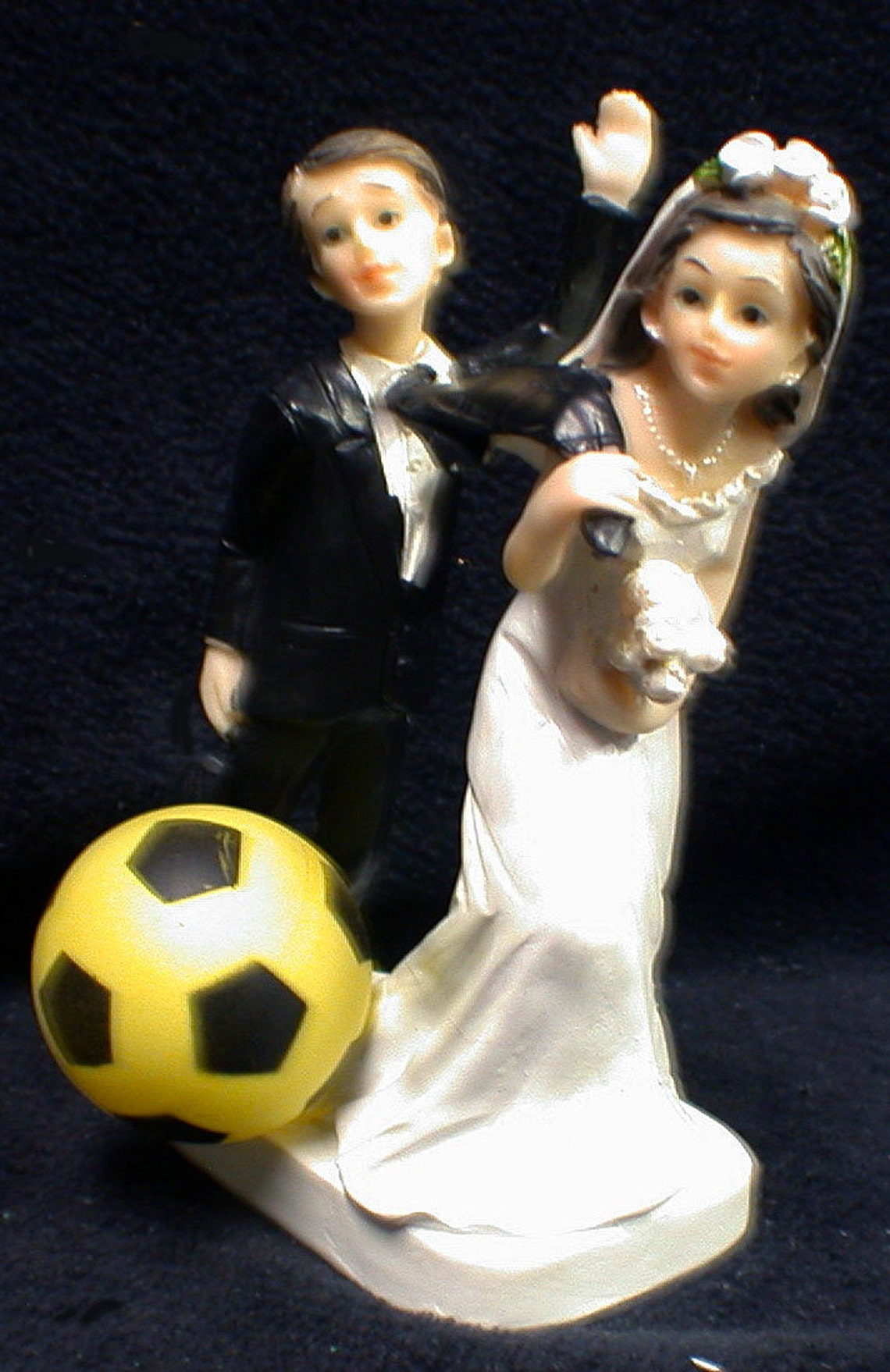 Soccer Football Lovers Ball Wedding Cake Topper Sports Lover - Etsy