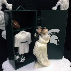 Michigan State University MSU Spartans NCAA Football Wedding Cake ...
