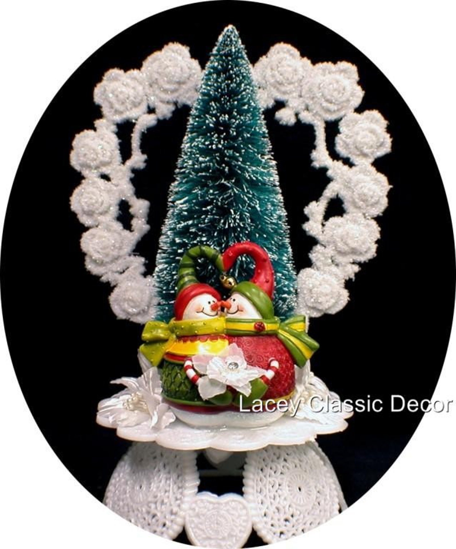 Winter Snowman Wedding Cake Topper Snow Christmas | Etsy