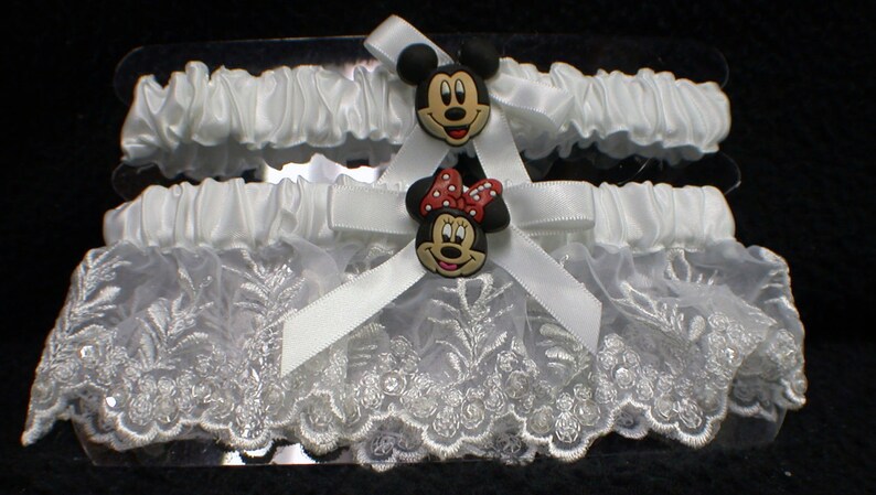 DISNEY Mickey Minnie Mouse Wedding Garter Arm Band Lot Small - Etsy