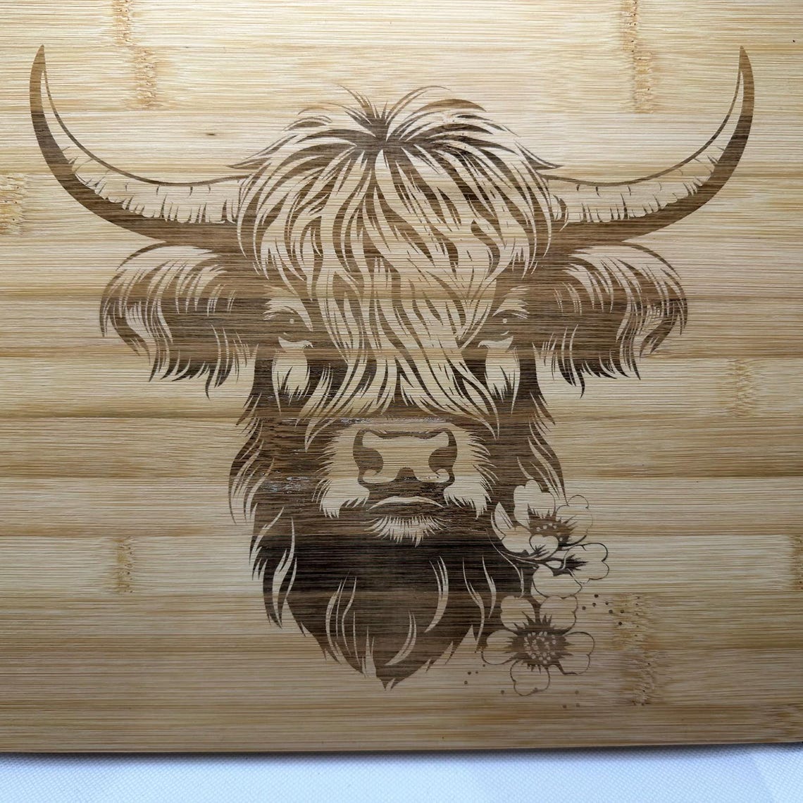 Highland Coo Laser Engraved Bamboo Chopping Board - Etsy