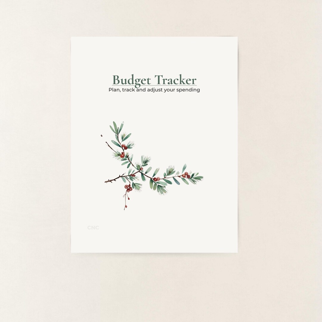 Holiday Budget Tracker Printable • Christmas Budget Planner • Spending ...