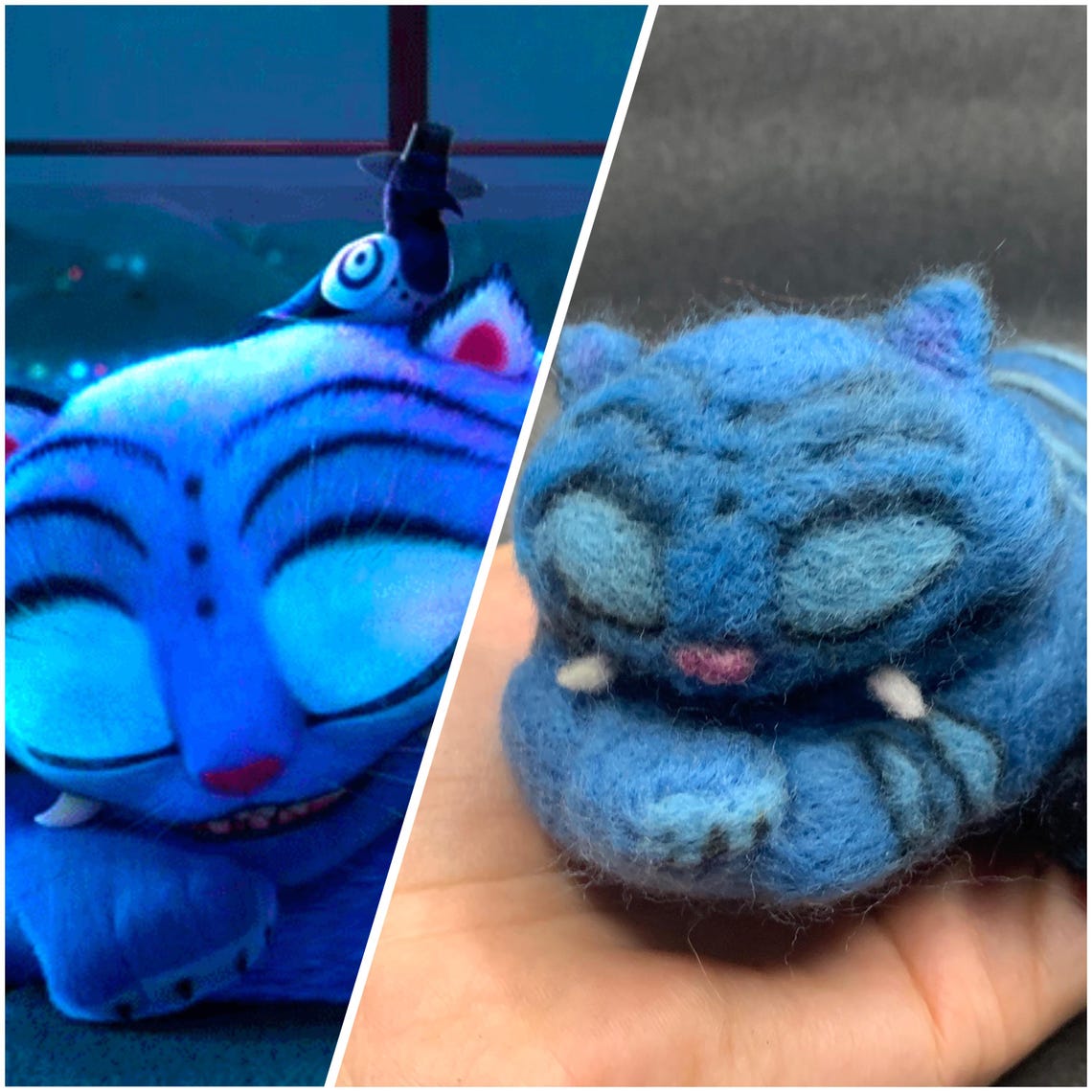 Derpy Tiger - Kpop Demon Hunters - Handmade Felted Plush Figurine ...