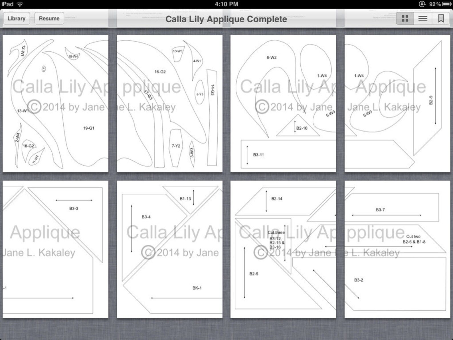 Quilt Pattern - Calla Lily Applique - PDF Quilt Pattern - Etsy