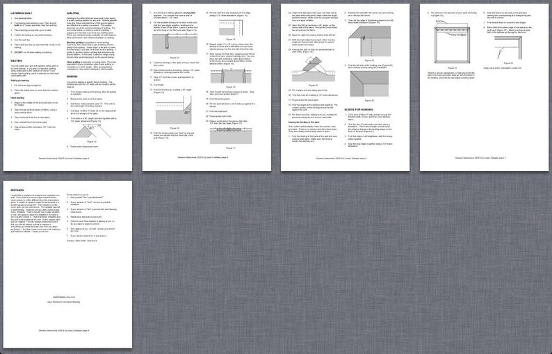 PDF Quilt Pattern - Rotary Sampler Quilt Pattern - Immediate Download ...