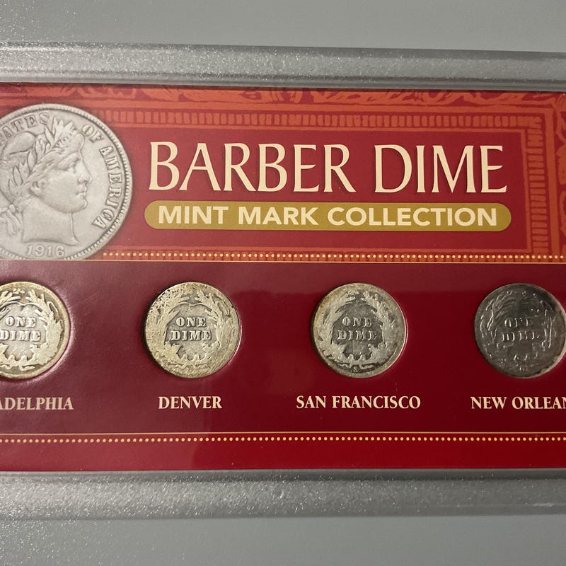 Barber Dime - Etsy