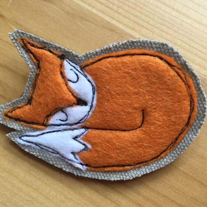 Felt Fox Pin - Etsy