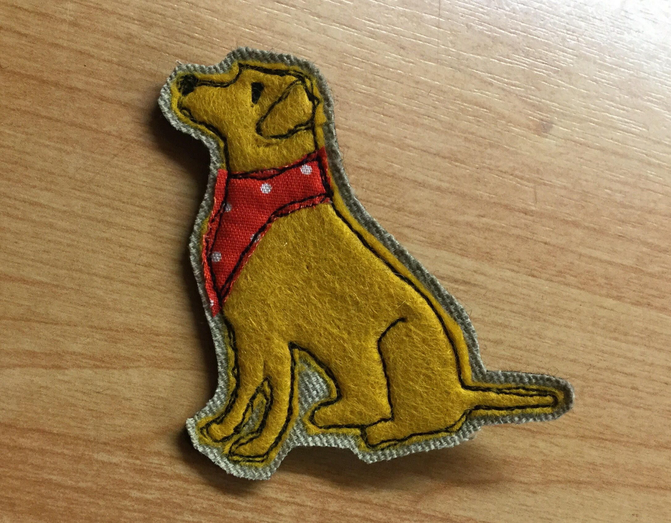 Labrador Brooch, Yellow Lab Brooch, Labrador Pin, Labrador Badge ...