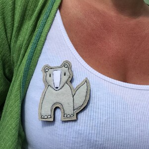Badger Brooch, Badger Pin, Badger Badge, Badger Gift, Badger Lover ...