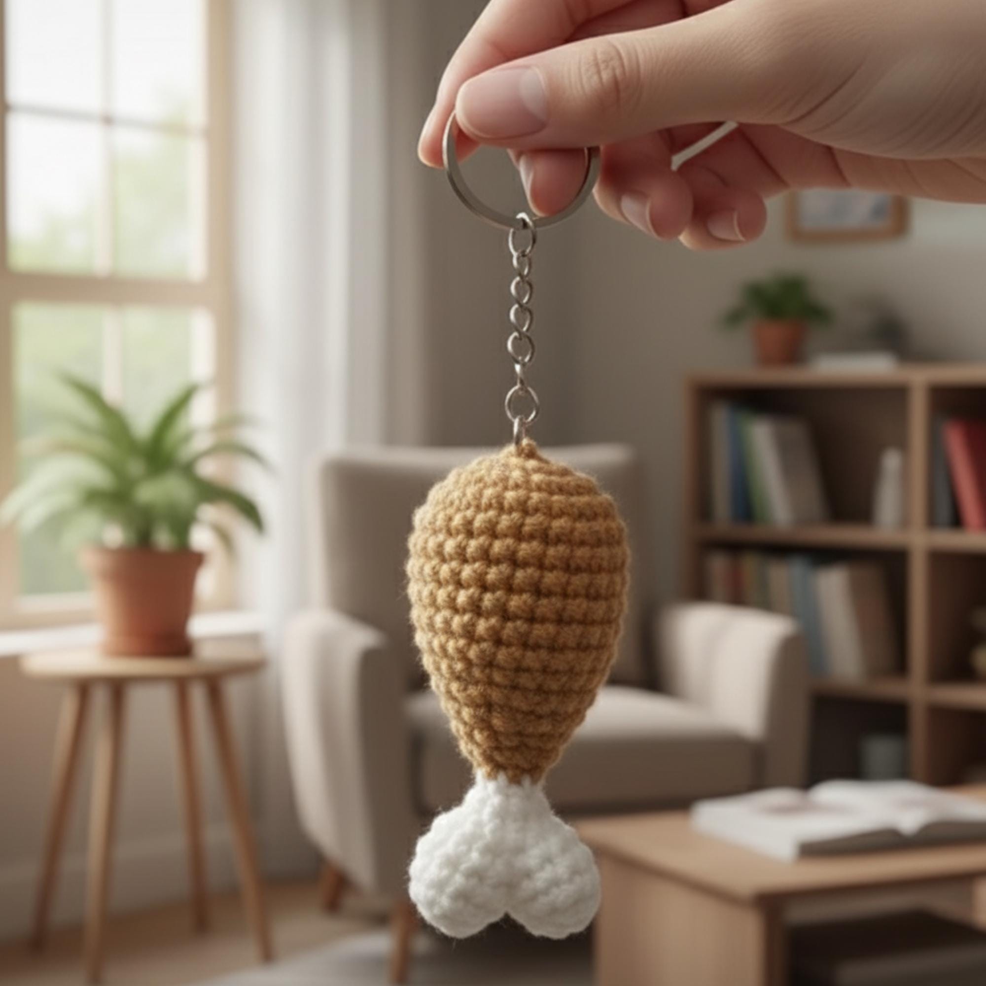 Handmade Crochet Food Keychains: Fruit, Burger, Egg - Buy 1 Get 1 - Etsy