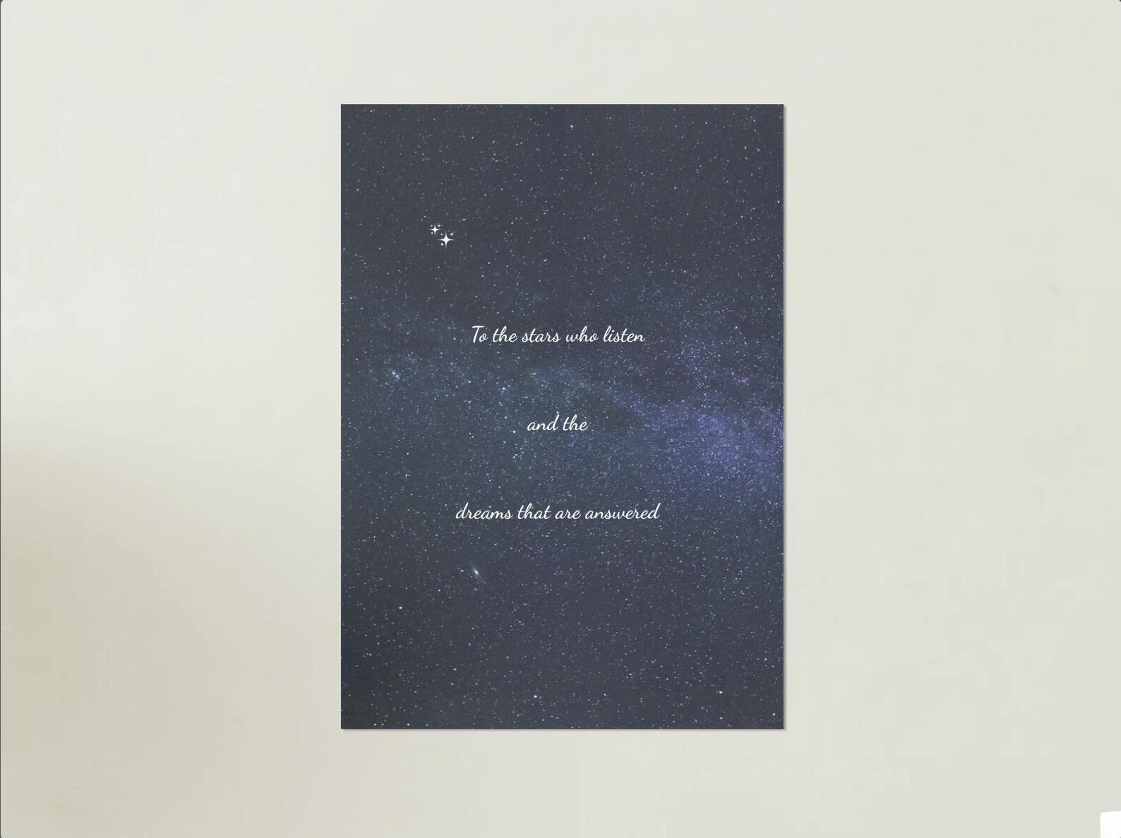 To the Stars Who Listen Velaris Print ACOTAR Print Bookish Art Rhysand ...