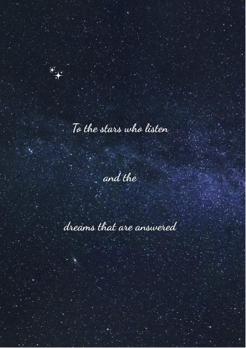 To the Stars Who Listen Velaris Print ACOTAR Print Bookish Art Rhysand ...