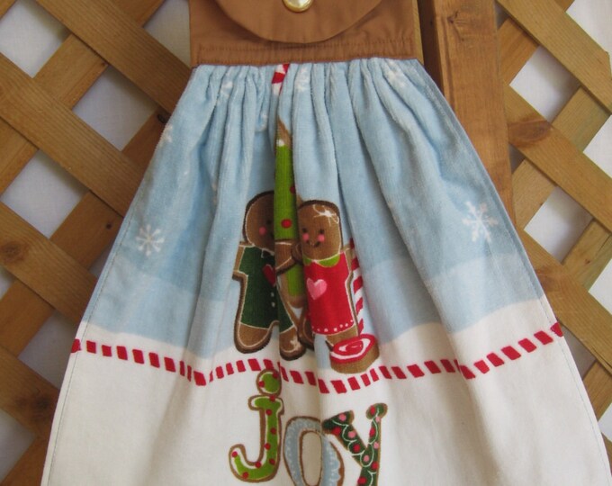 Gingerbread Kitchen Tea Towel Christmas Hanging Kitchen Towel ...
