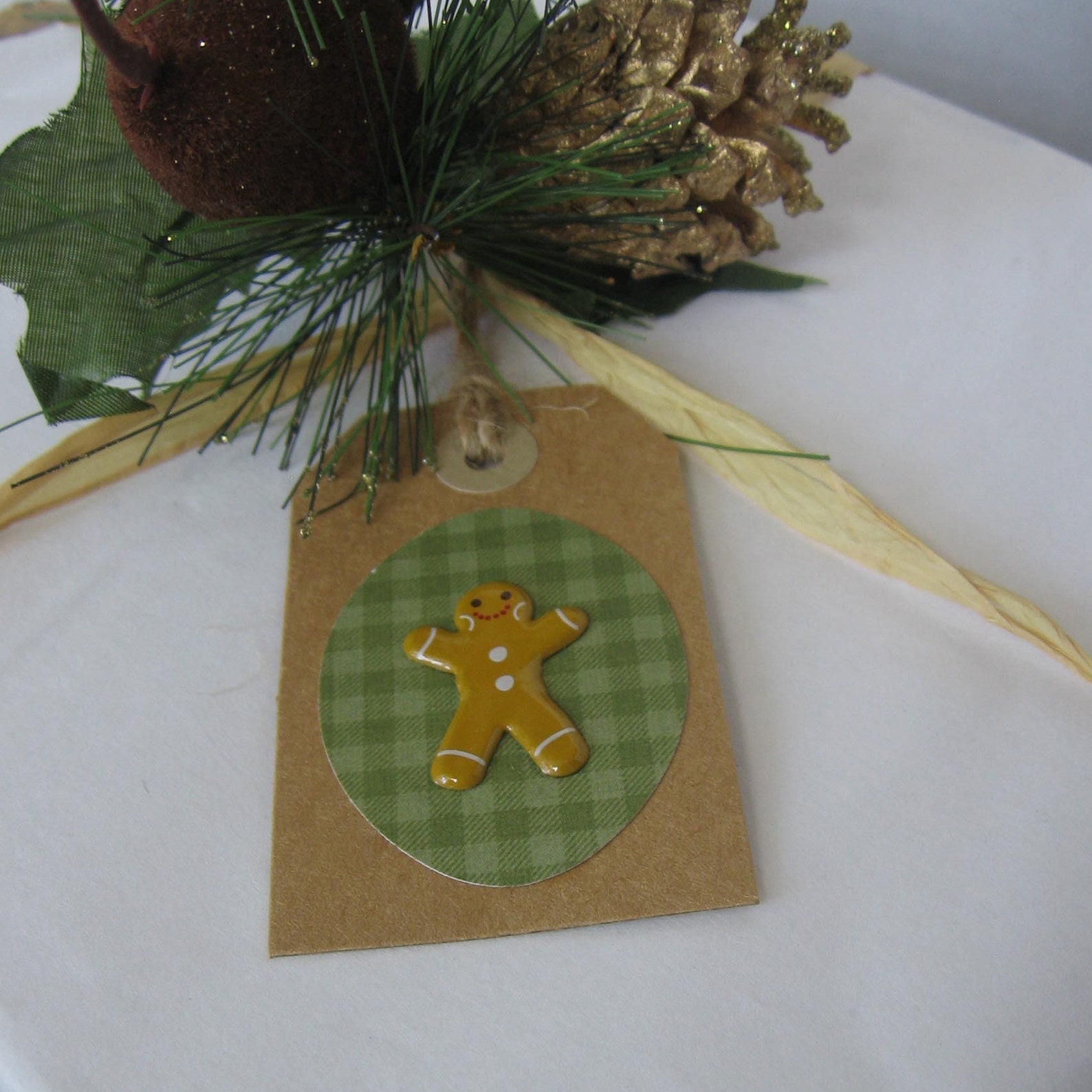 Gingerbread Men Christmas Gift Tags in a Set of 9 / - Etsy