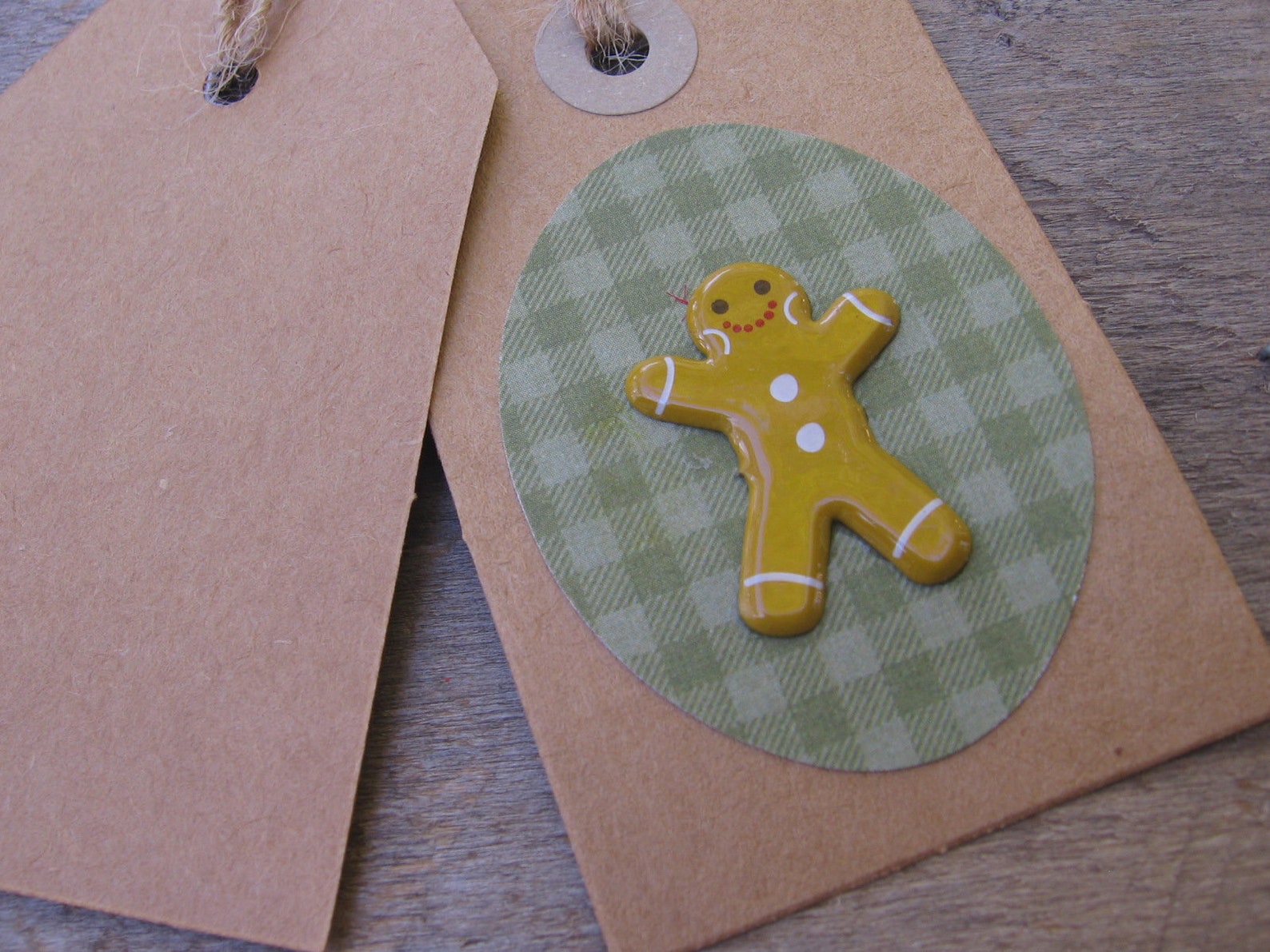 Gingerbread Men Christmas Gift Tags in a Set of 9 / - Etsy