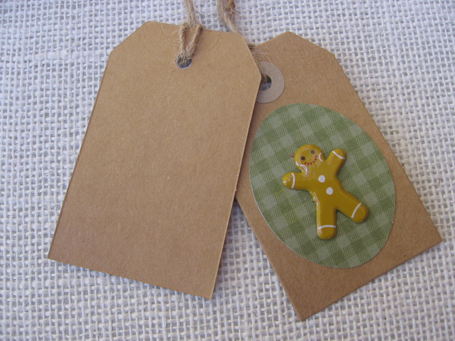 Gingerbread Men Christmas Gift Tags in a Set of 9 / - Etsy