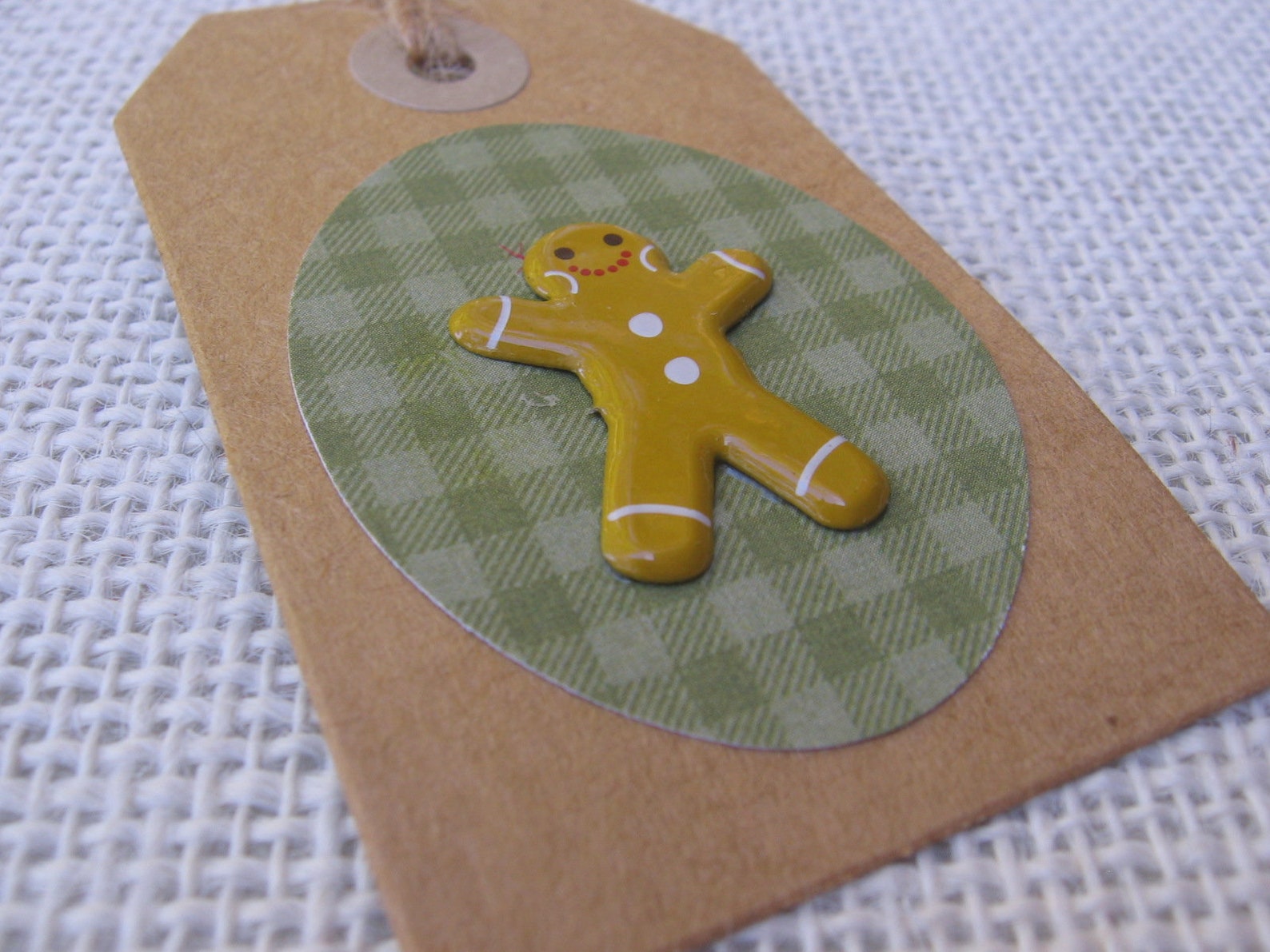 Gingerbread Men Christmas Gift Tags in a Set of 9 / - Etsy