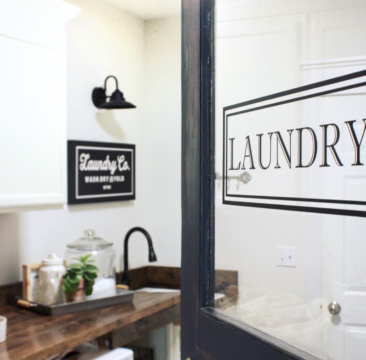 Laundry Vinyl Decal Laundry Room Decal Glass Door Vinyl - Etsy Australia