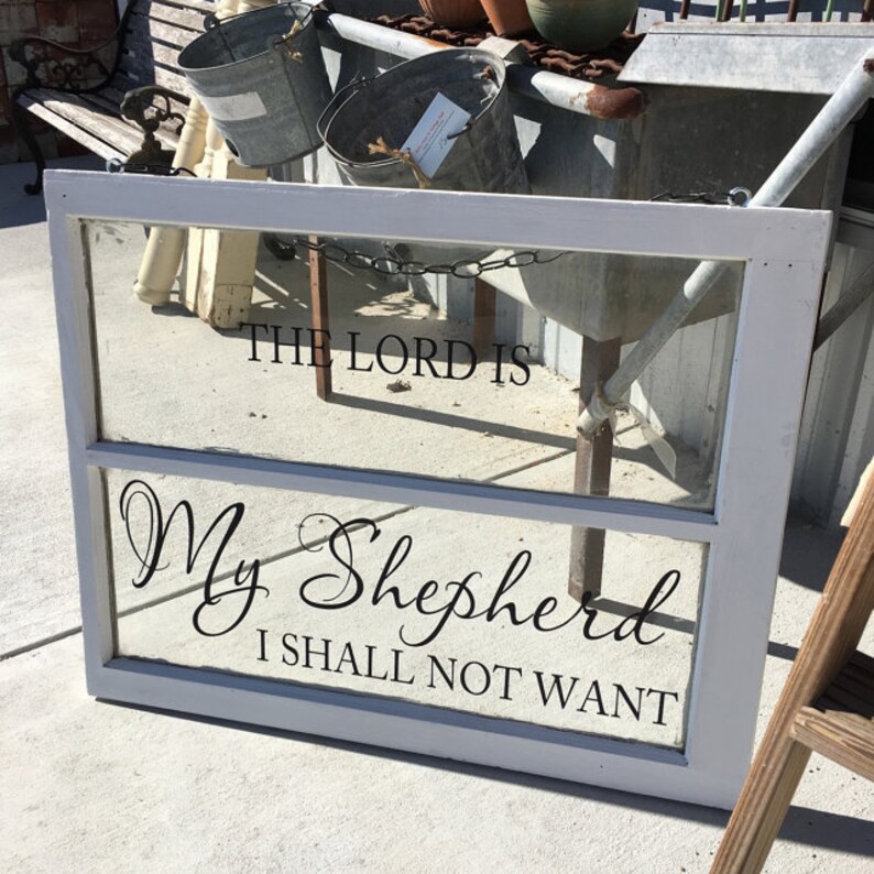The LORD is My Shepherd I Shall Not Want Decal, PSALM 23:1 Vinyl ...