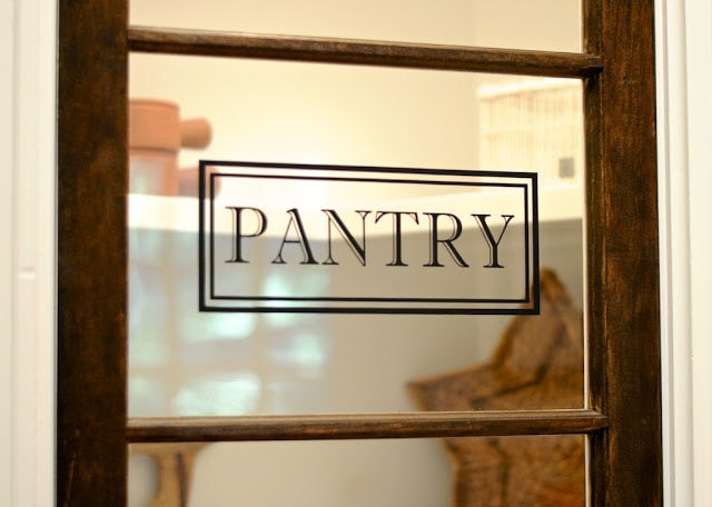 Pantry Vinyl Decal Pantry Door Decal for Glass Vinyl | Etsy
