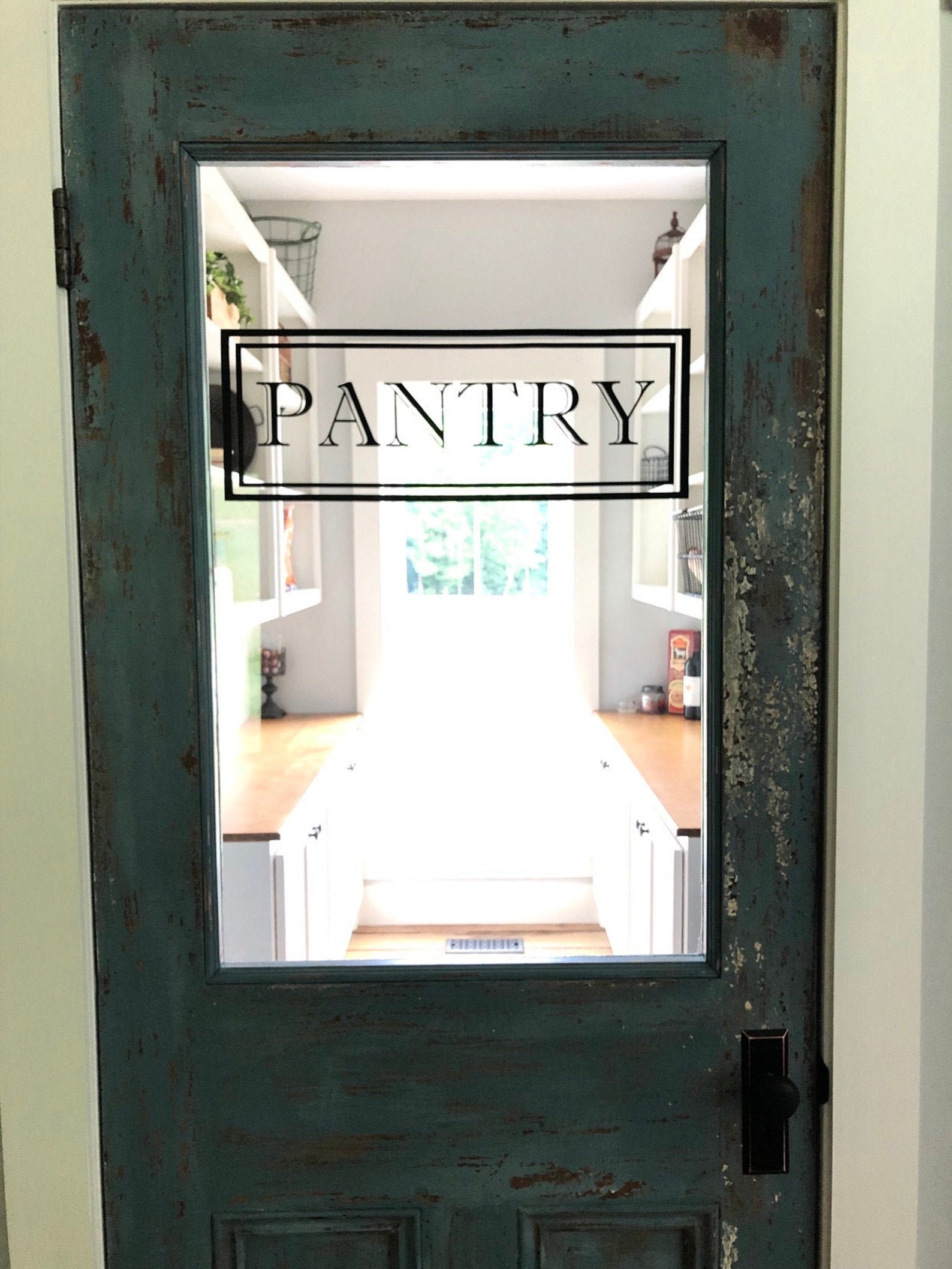 Pantry Door Decal Vinyl Sticker for Glass Pantry Door - Etsy