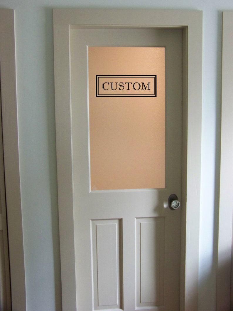 Custom Door Decal Vinyl Sticker for Glass Door Personalized - Etsy