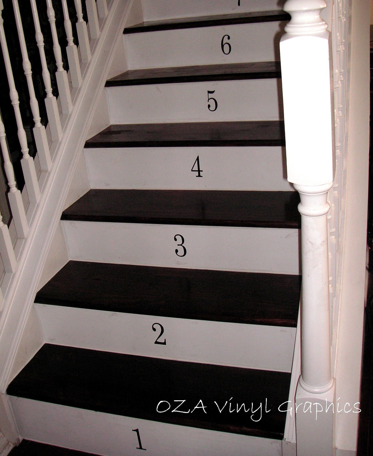 Stair Riser Number Decals | Vinyl Stair Numbers for Steps | Staircase ...
