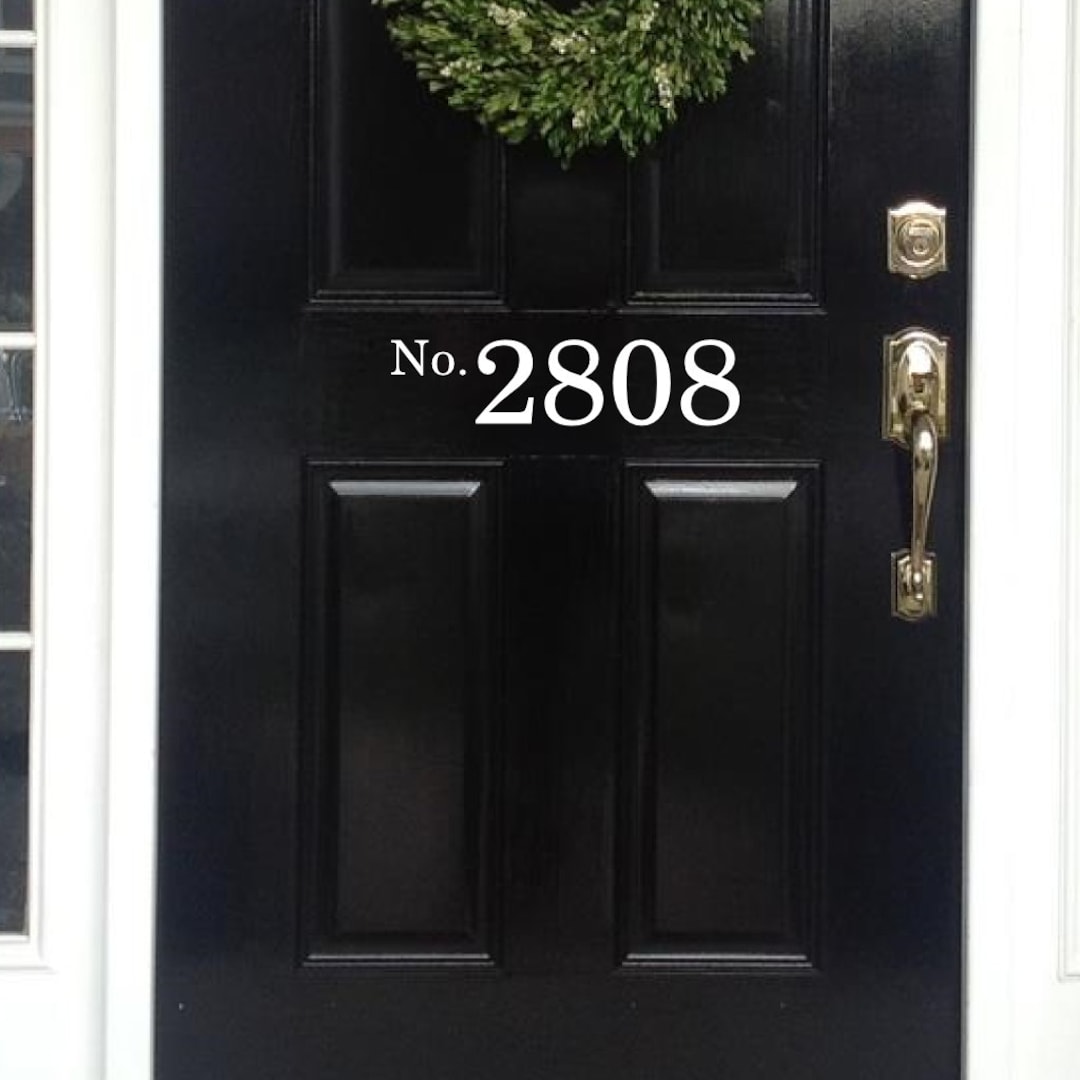 Vinyl House Numbers Front Door Decal, Address Numbers for Front Porch ...