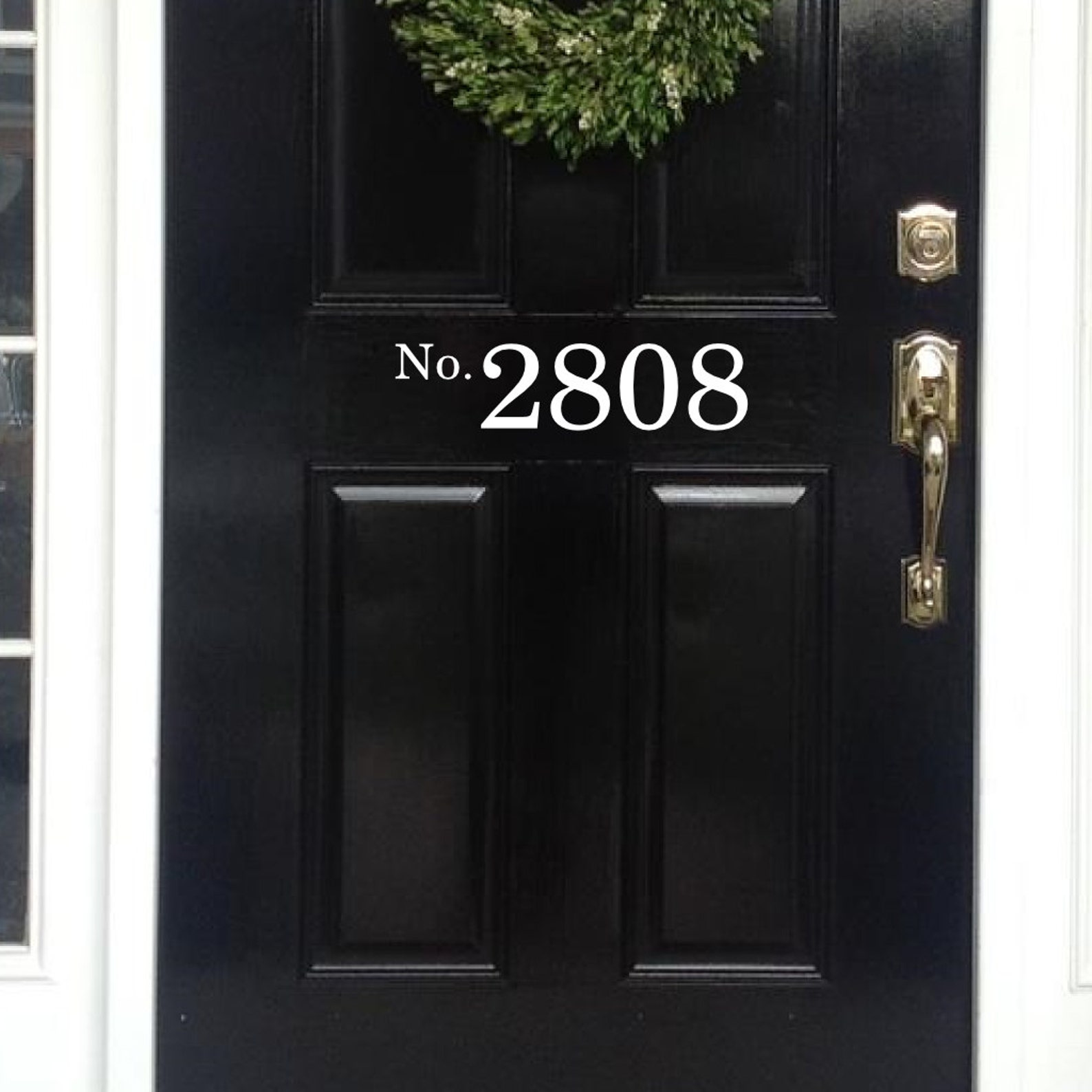 Vinyl House Numbers Front Door Decal, Address Numbers for Front Porch ...