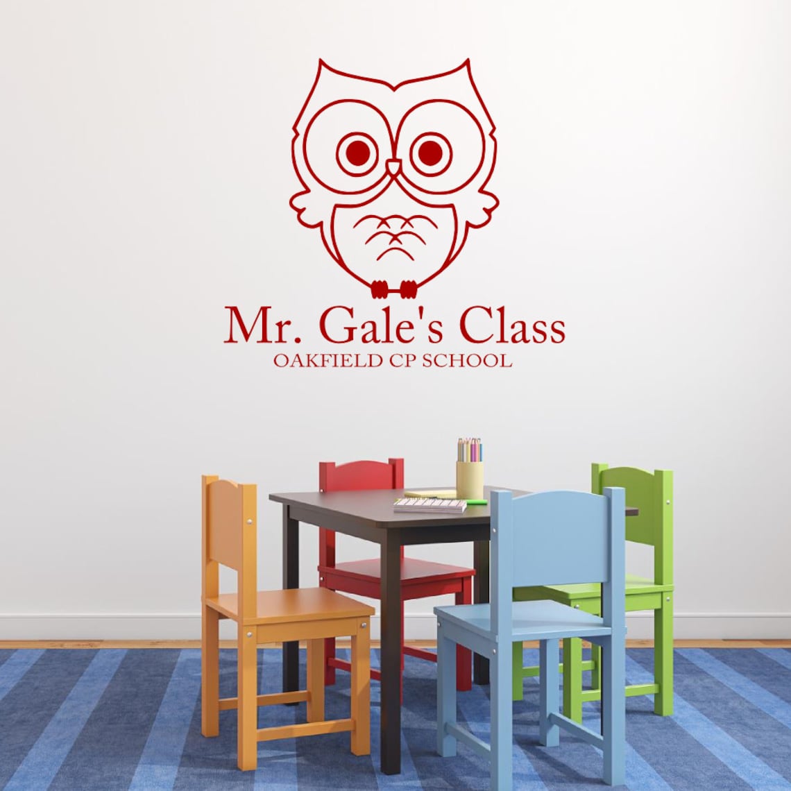 Teacher Classroom Owl Vinyl Wall Decal Decal School Vinyl | Etsy