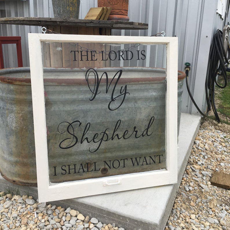 The LORD is My Shepherd I Shall Not Want Decal, PSALM 23:1 Vinyl ...