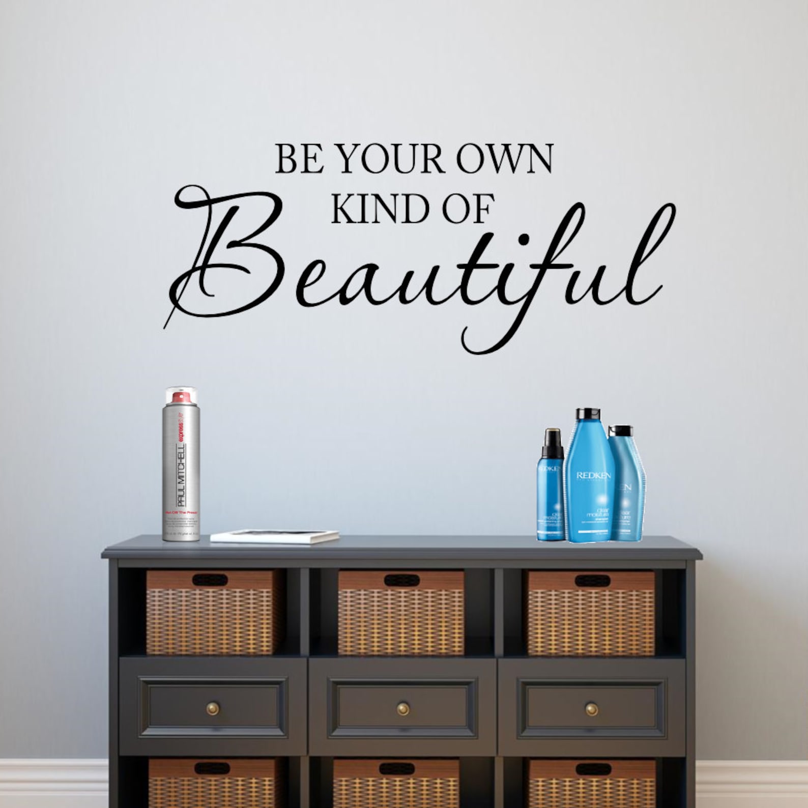 Be Your Own Kind of Beautiful Decal Girls Bedroom Bathroom | Etsy