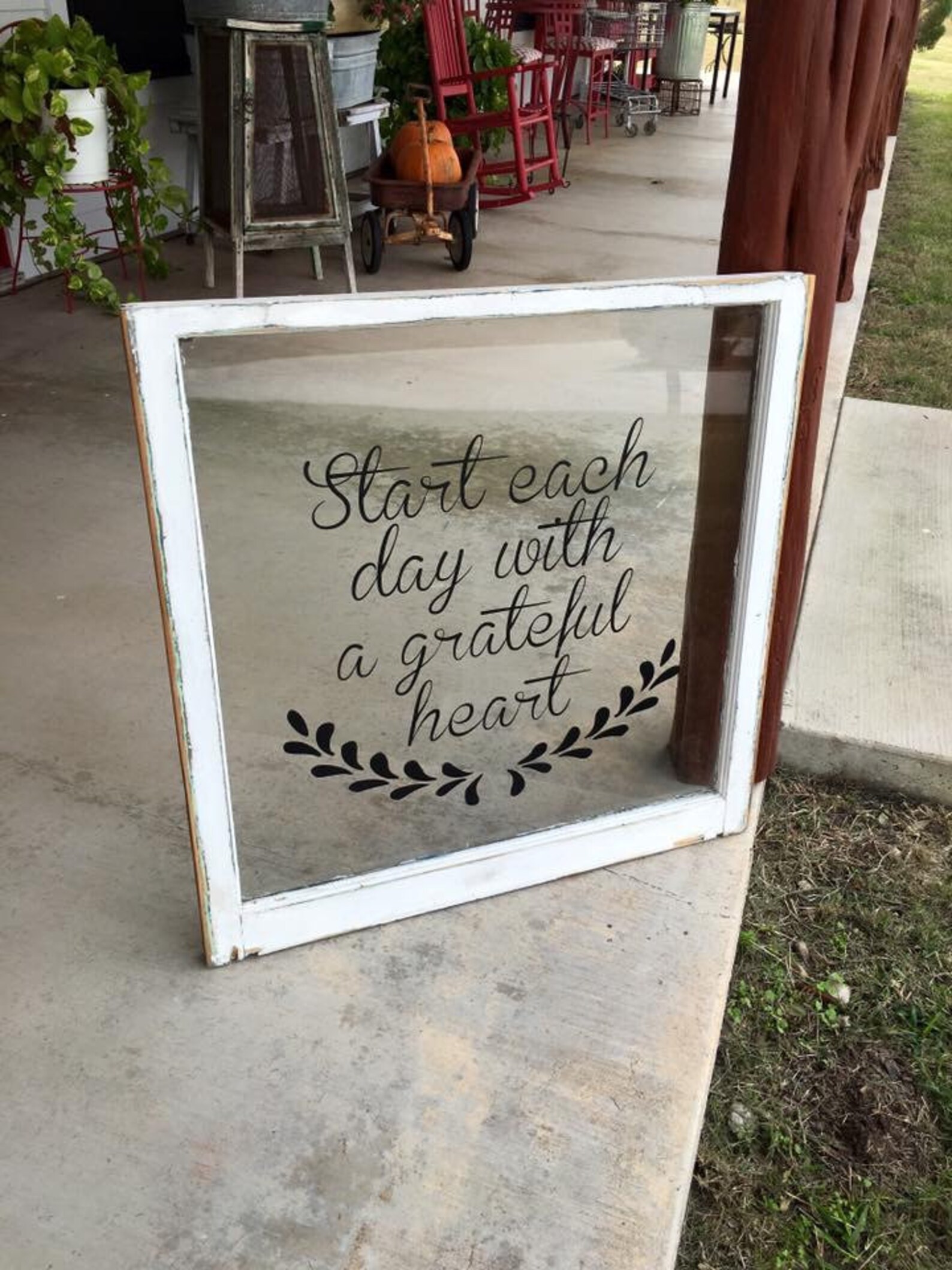 Start Each Day With a Grateful Heart Wall Decal Vinyl - Etsy