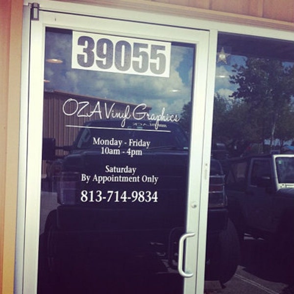 Vinyl Signs for Glass Door - Etsy