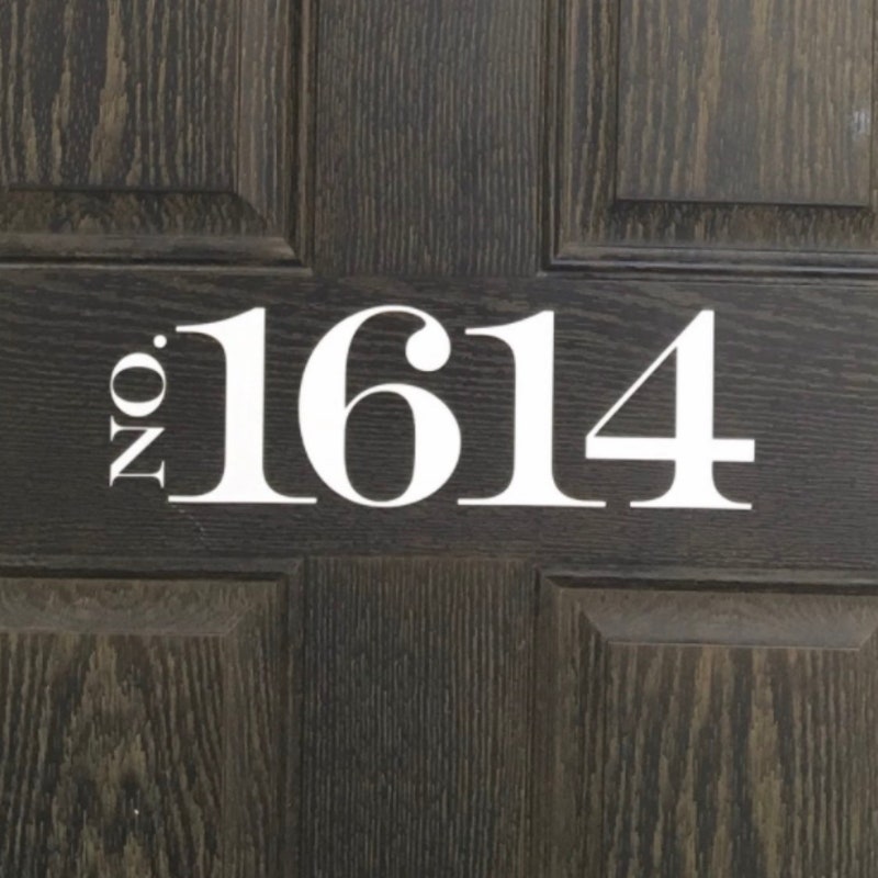 House Number Decal - Etsy