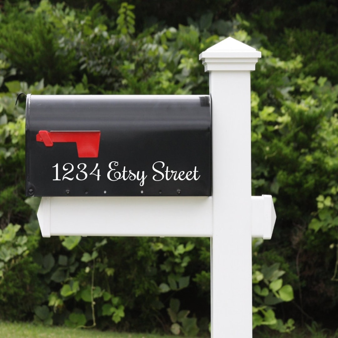 Mailbox Address Vinyl Decal, Numbers Address Vinyl Lettering ...