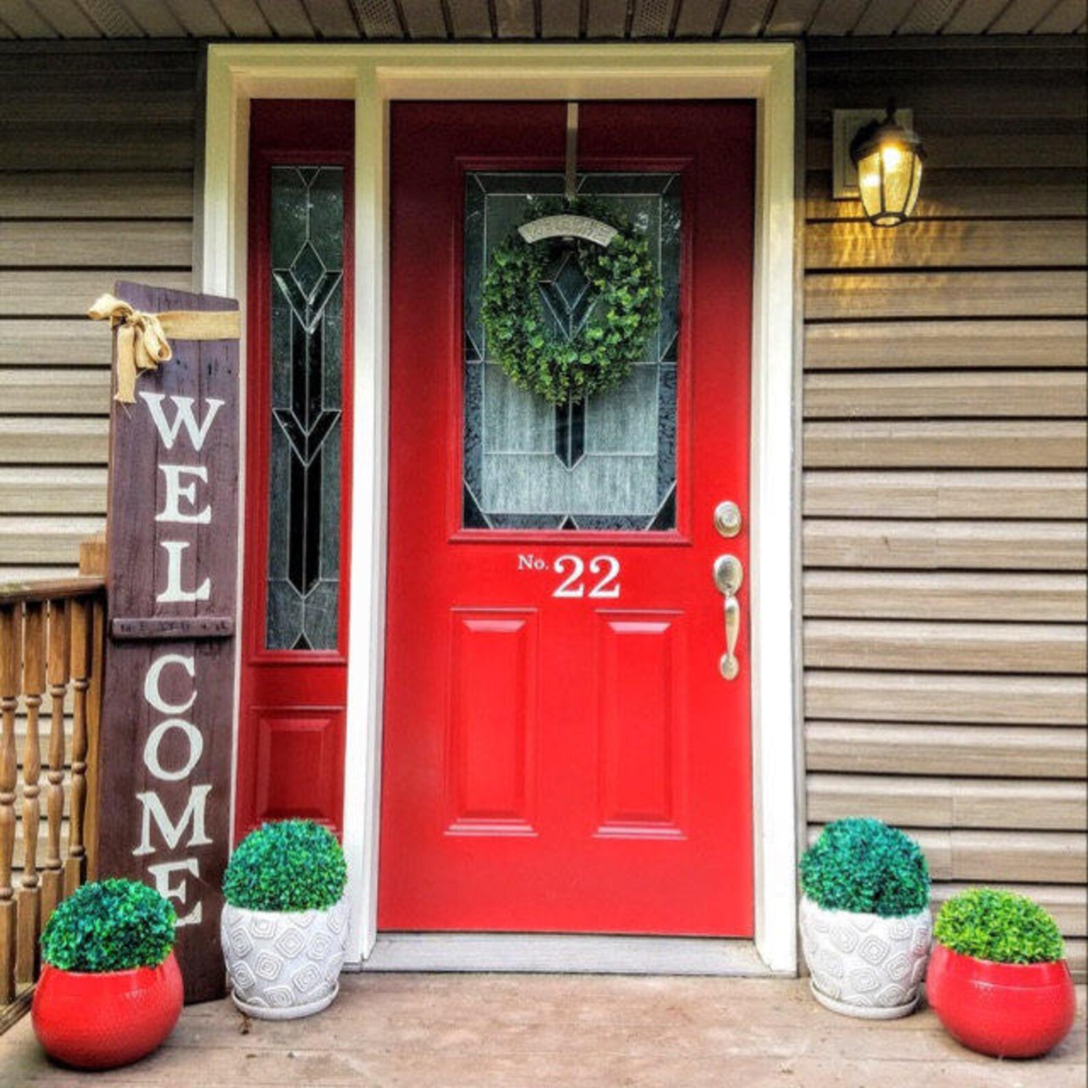 Vinyl House Numbers Front Door Decal, Address Numbers for Front Porch ...