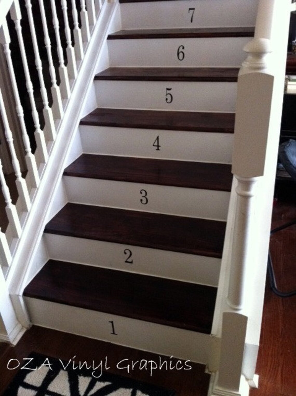Vinyl Numbers for Stair Risers, Stairway Digit Stickers, Decorative ...